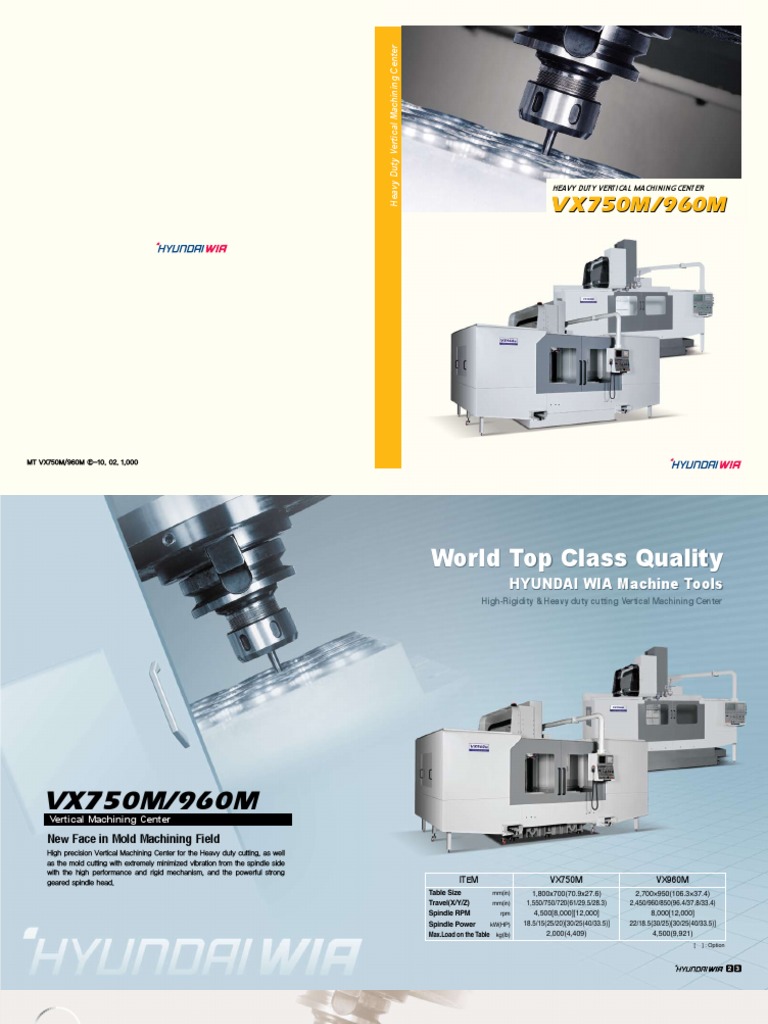 VX750 | PDF | Machining | Screw