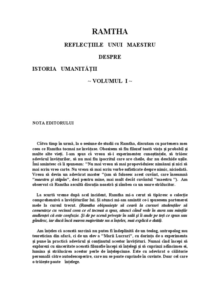 Ramtha | PDF