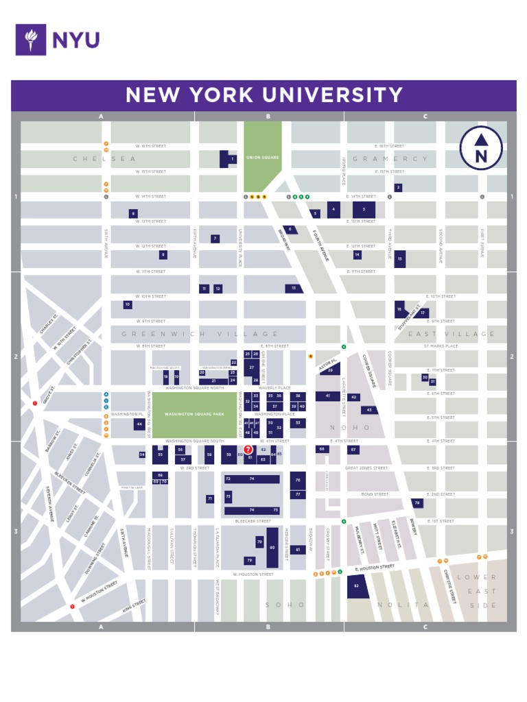 Nyu Map Of Ny With