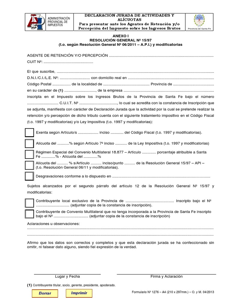 Formulario 1276 Interactivo | PDF