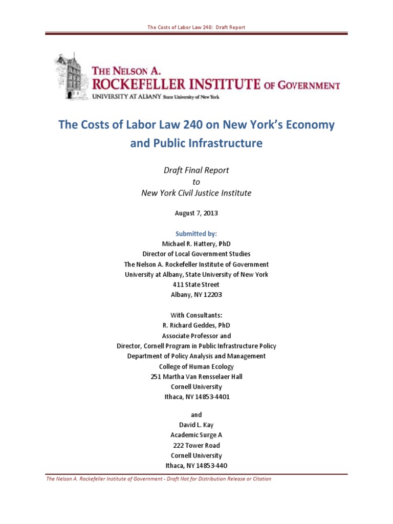 Draft Final Report - NYCCJI 3 RD | Download Free PDF | Labour Economics ...