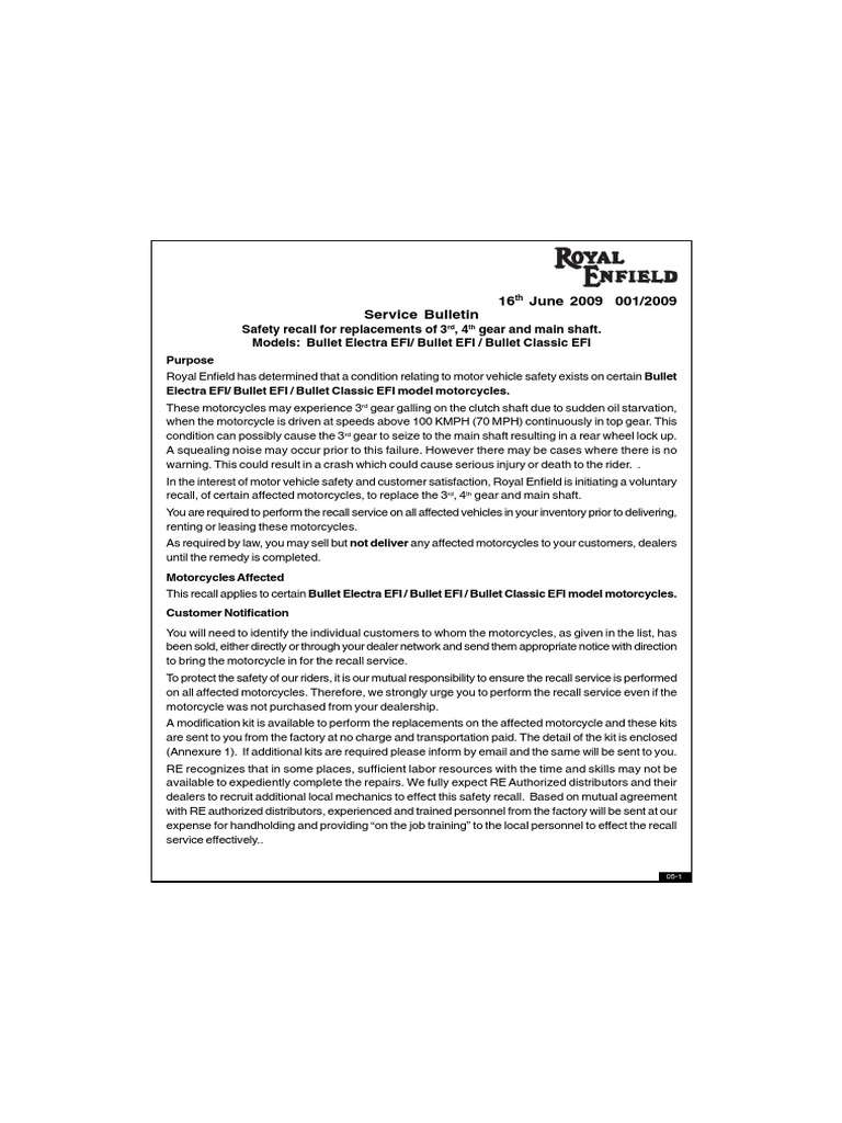 Workshop Manual Royal Enfield | PDF | Screw | Gear