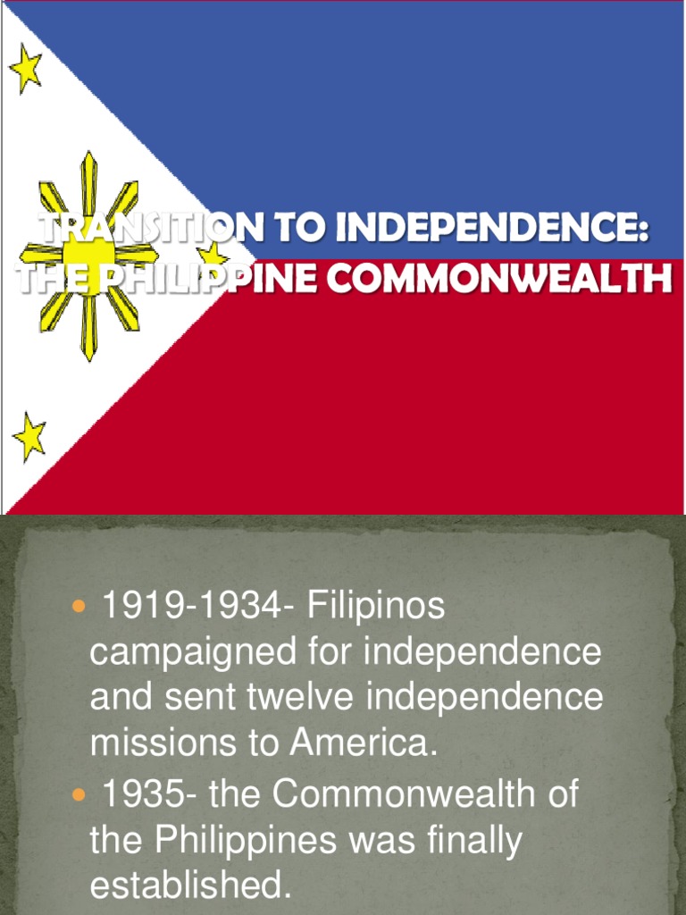 Commonwealth Period | Philippines | Government