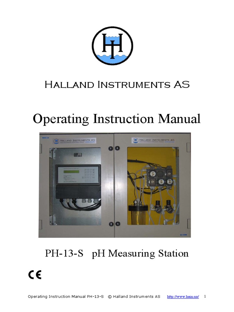 PH Analyser Manual PH-13-S | PDF | Ph | Calibration
