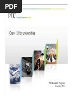 PTC Creo UI & Modeling Tutorial | PDF | Window (Computing) | Extrusion