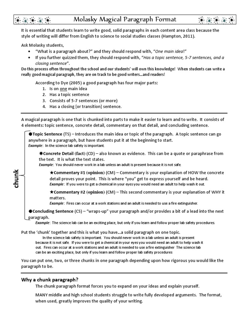 magical-chunk-paragraphs-paragraph-science