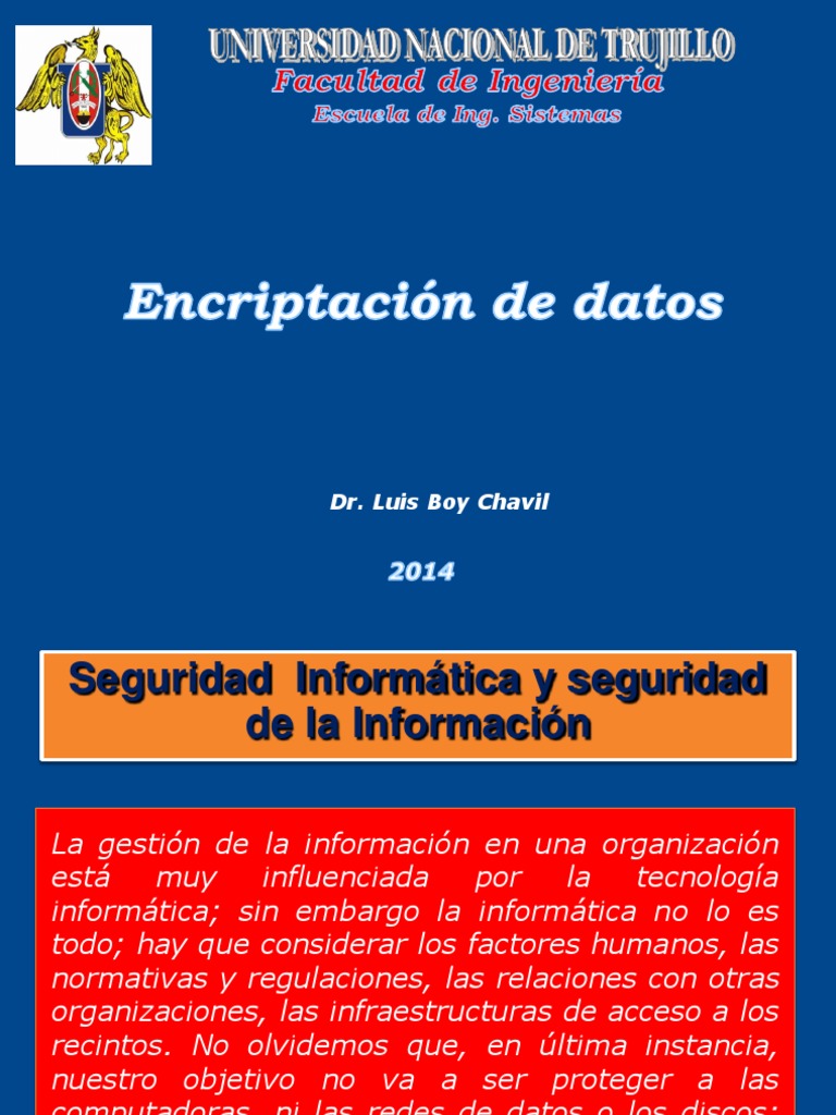 Encriptacion de Datos | PDF | Criptografía | La seguridad informática