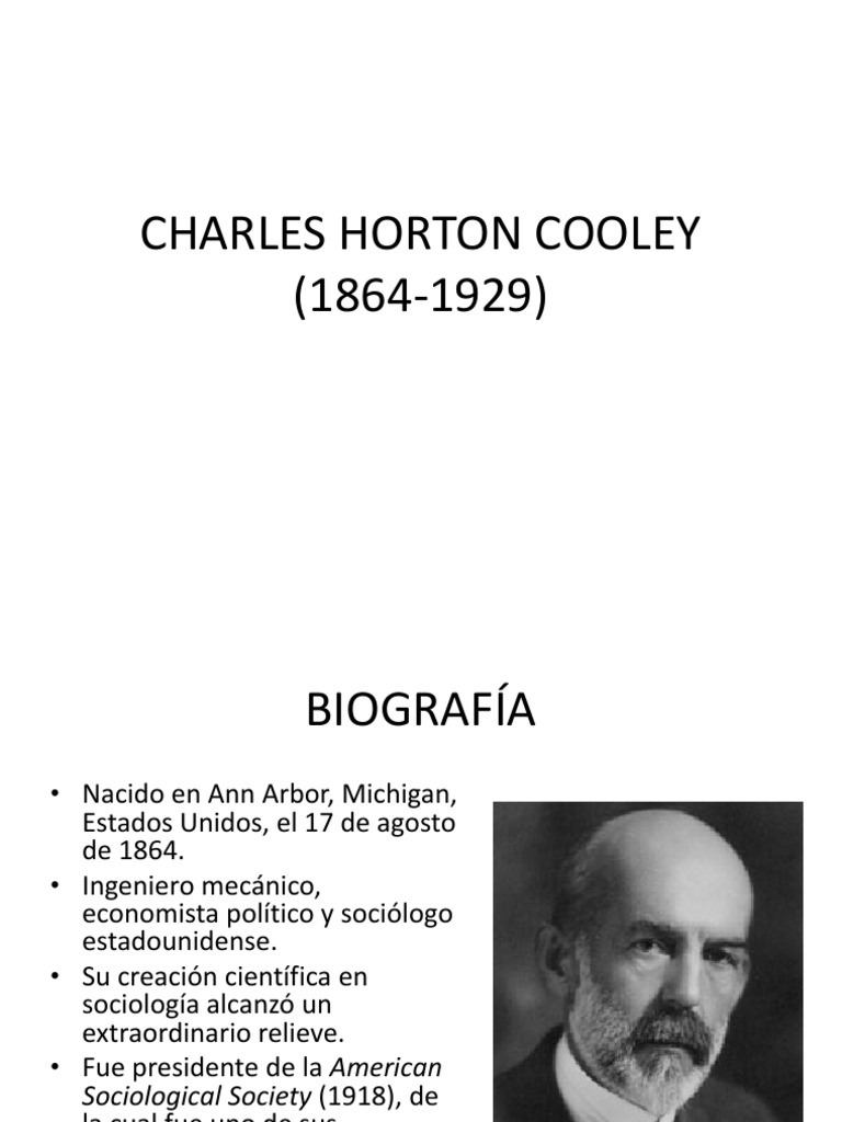 Charles Horton Cooley | PDF