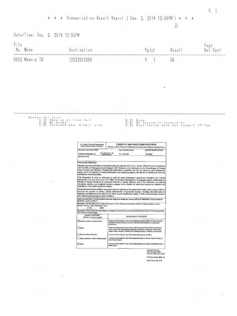 Ethnicity and Race-Sf181 | PDF | Social Security Number | Race And ...