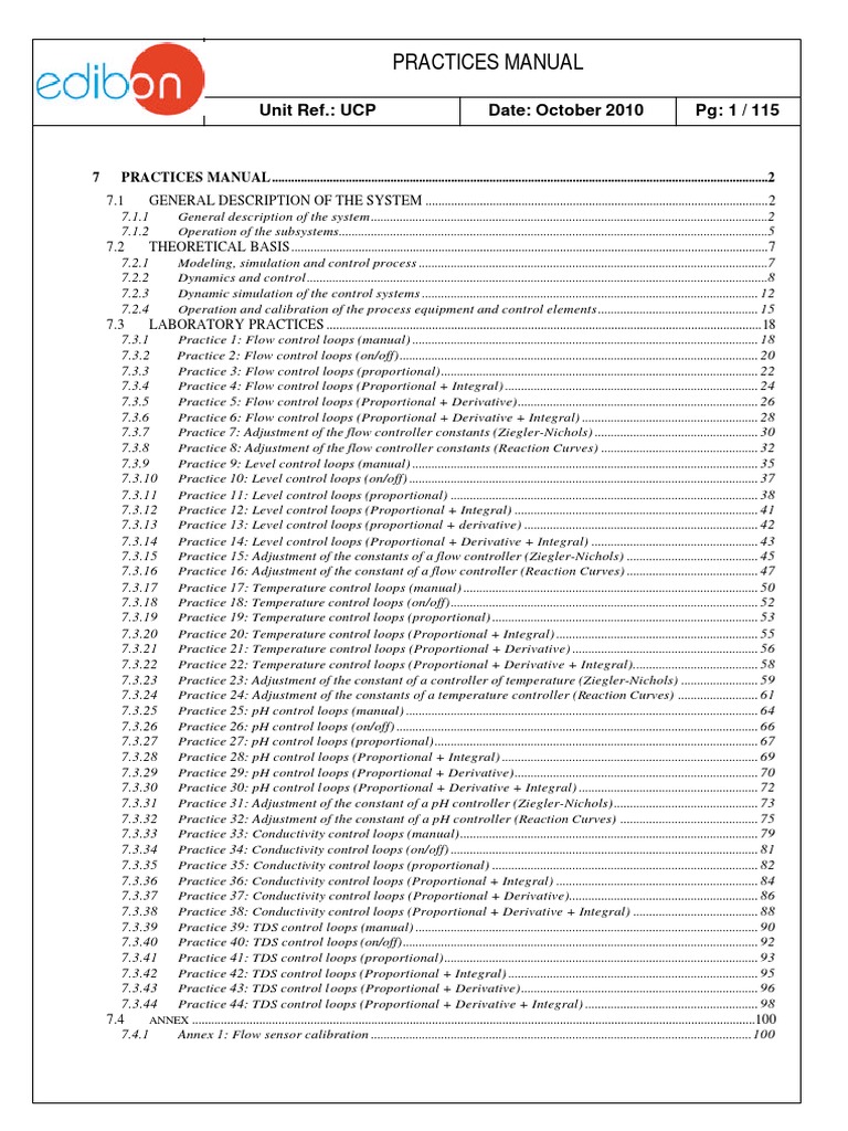 UCP - Process Control Manual-1 | Download Free PDF | Control Theory ...