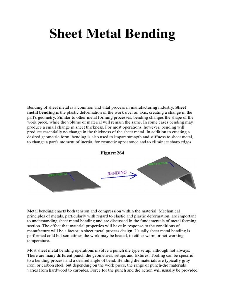 An Overview of Sheet Metal Bending Processes: Principles, Techniques ...