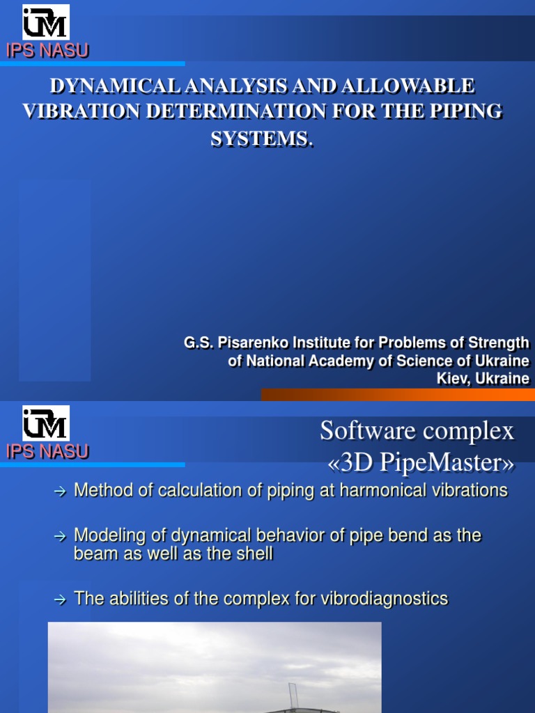 Dynamical Analysis and Allowable Vibration Determination For The Piping ...