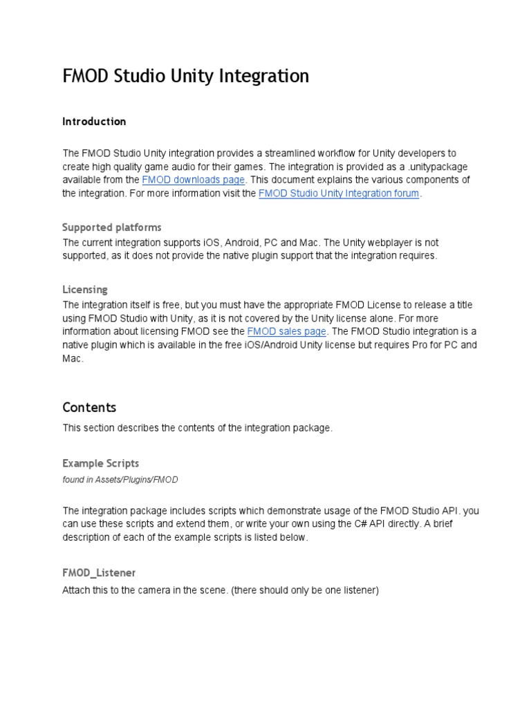 Unity Documentation | Unity (Game Engine) | Computer File