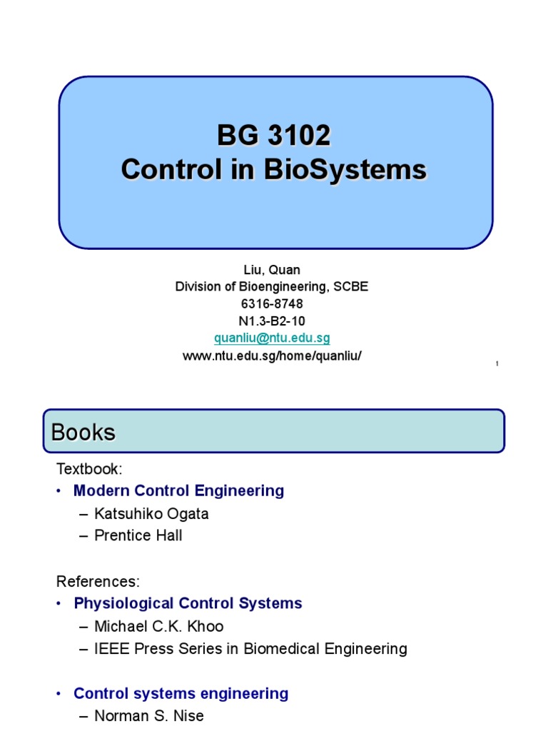 Introduction To Control Systems | PDF | Control Theory | Complex Number