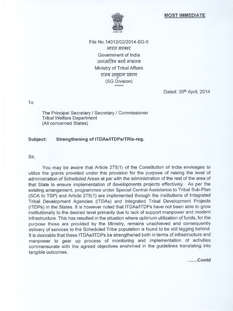 ITDA Administration | PDF | Government | Business