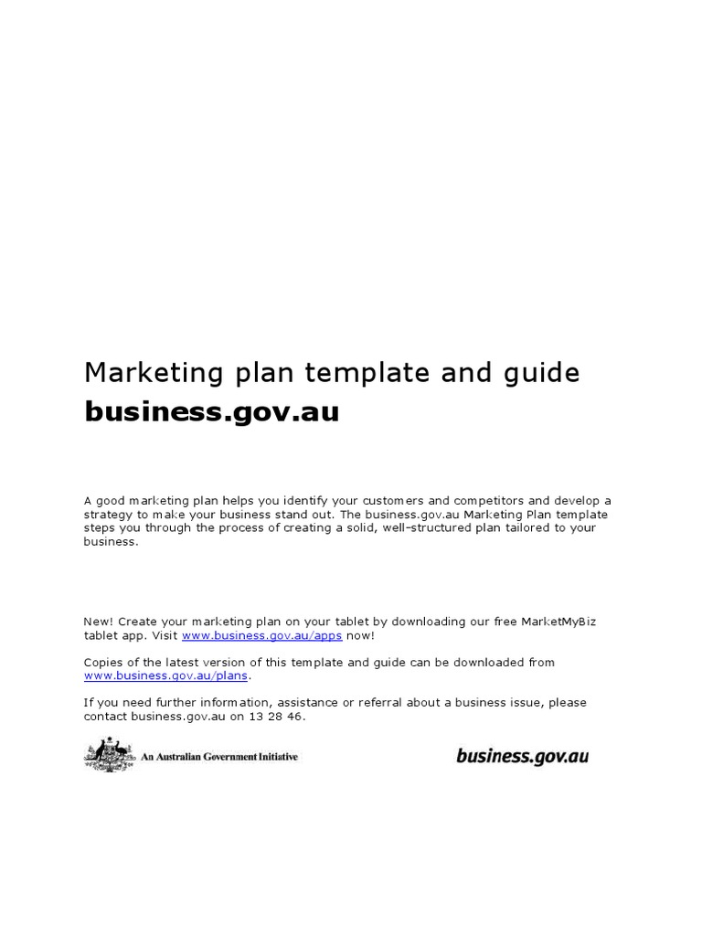 Marketing Plan Template and Guide | PDF | Marketing | Advertising