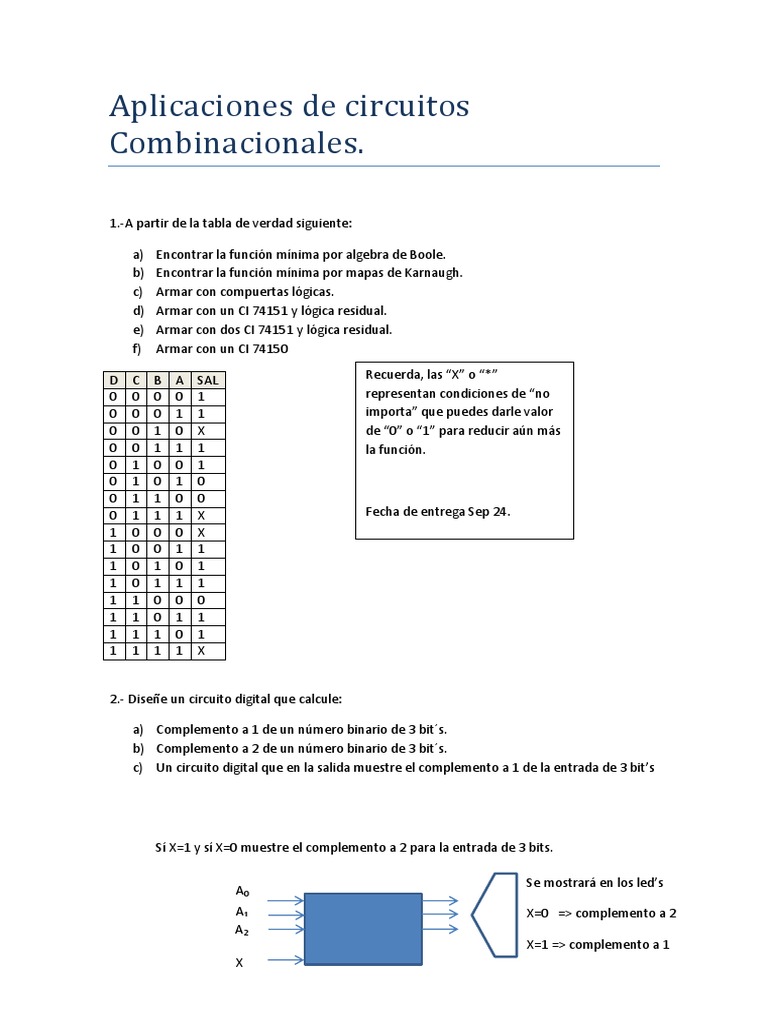 Aplicaciones de Circuitos Combinacionales | PDF