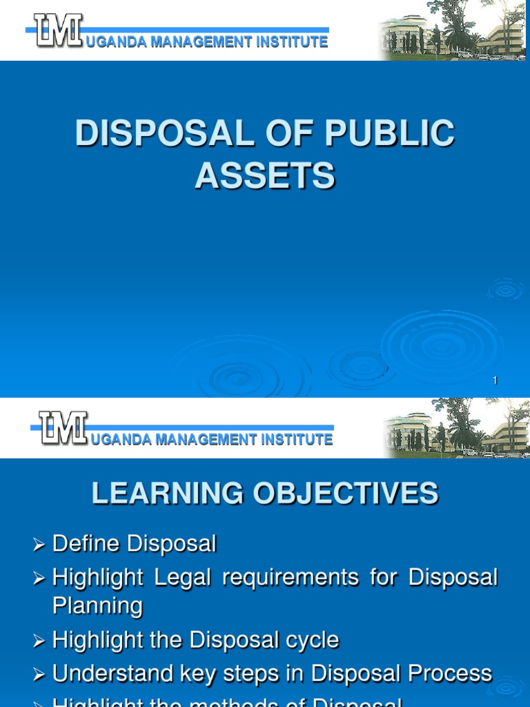 Procurement Training - Disposal of Assets | PDF | Auction | Waste ...
