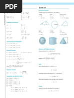 Level 3 Calculus Formula Sheet 2024 | PDF | Geometry | Euclidean Geometry