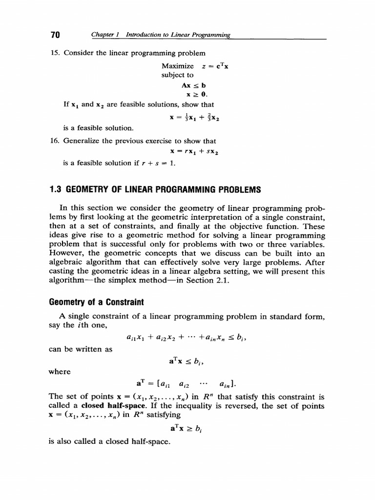 Geometria PL | PDF | Mathematical Optimization | Linear Programming
