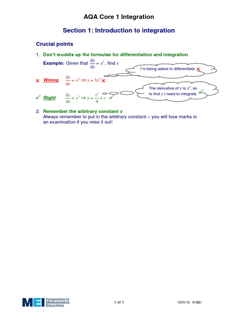 Introduction To Intergration | PDF