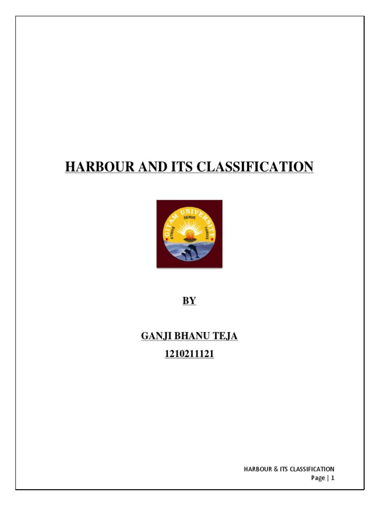 Harbour & Its Classification Page - 1 | PDF | Harbor | Ships
