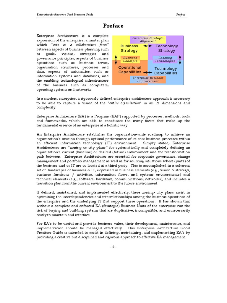 Enterprise Architecture Good Practices Guide - Content2 PDF | PDF ...