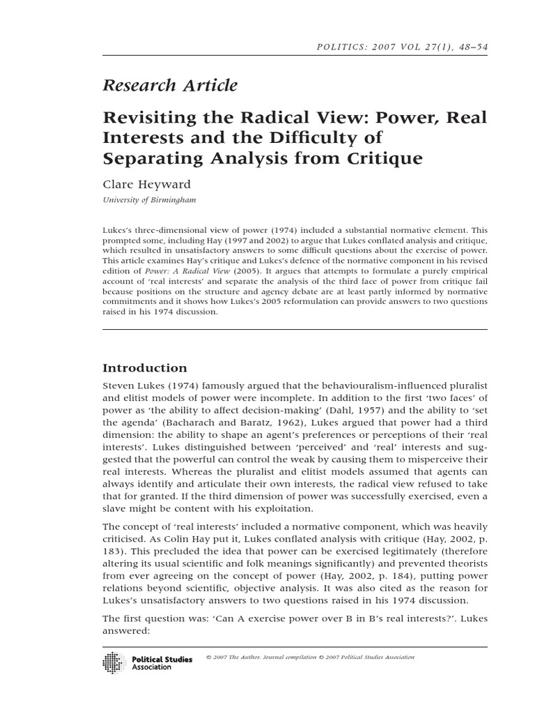 Heyward Revising The Radical View-Libre | PDF | Normative | Denial