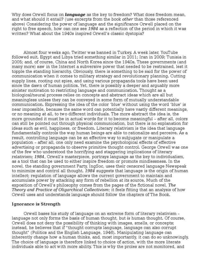 Theory and Practice of Oligarchical Collectivism It Feels Fitting That ...