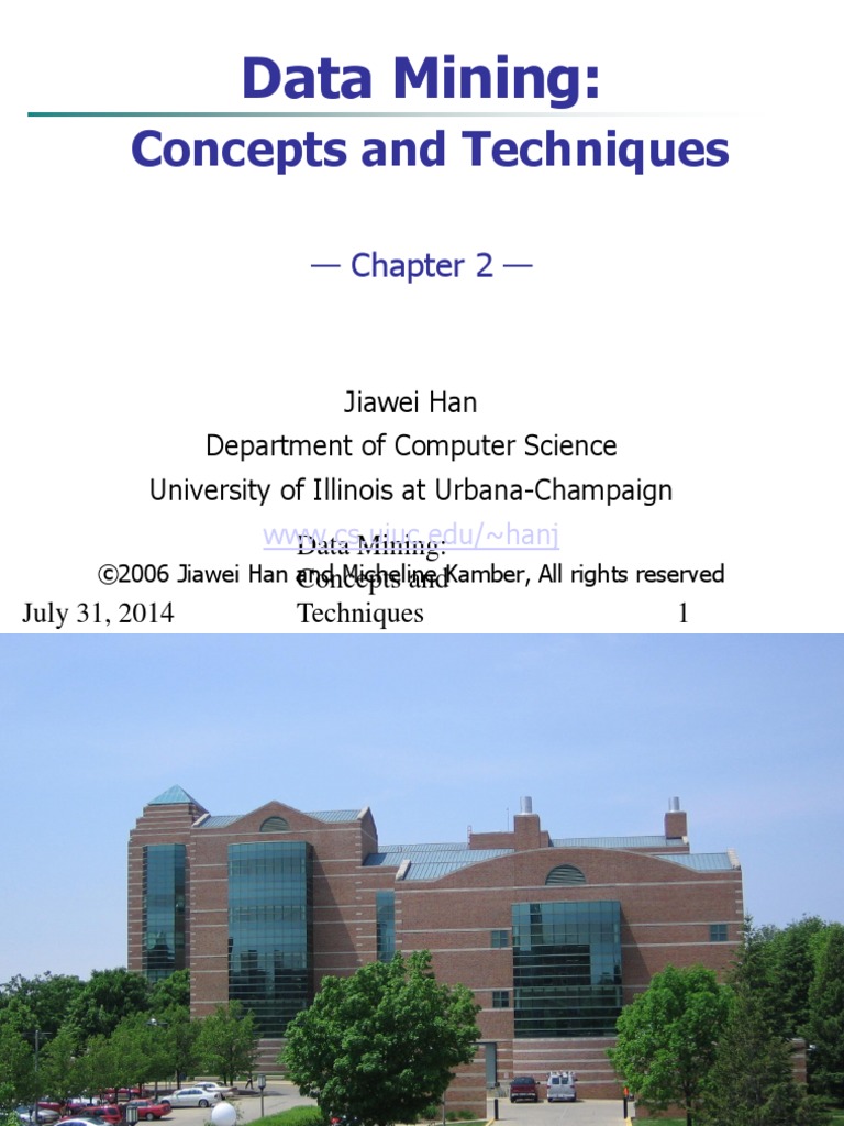 Concepts and Techniques: Data Mining | PDF | Data Compression ...