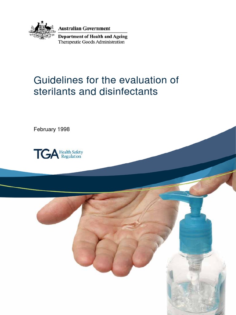 Disinfectants Evaluation Guidelines | Disinfectant | Sterilization ...