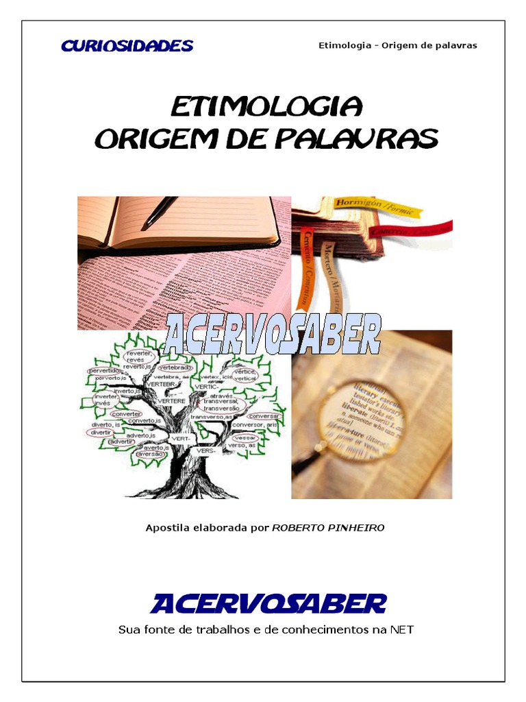 Etimologia Origem de Palavras | Download grátis PDF | Latim | Árabe