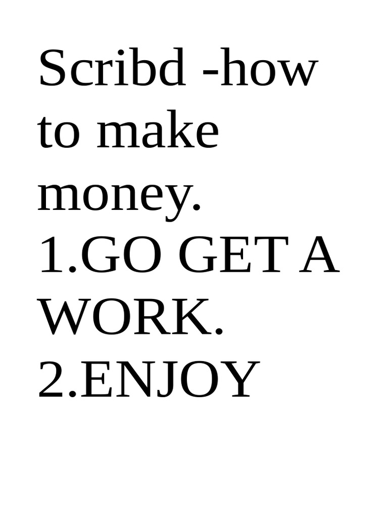 How To Make Money | PDF