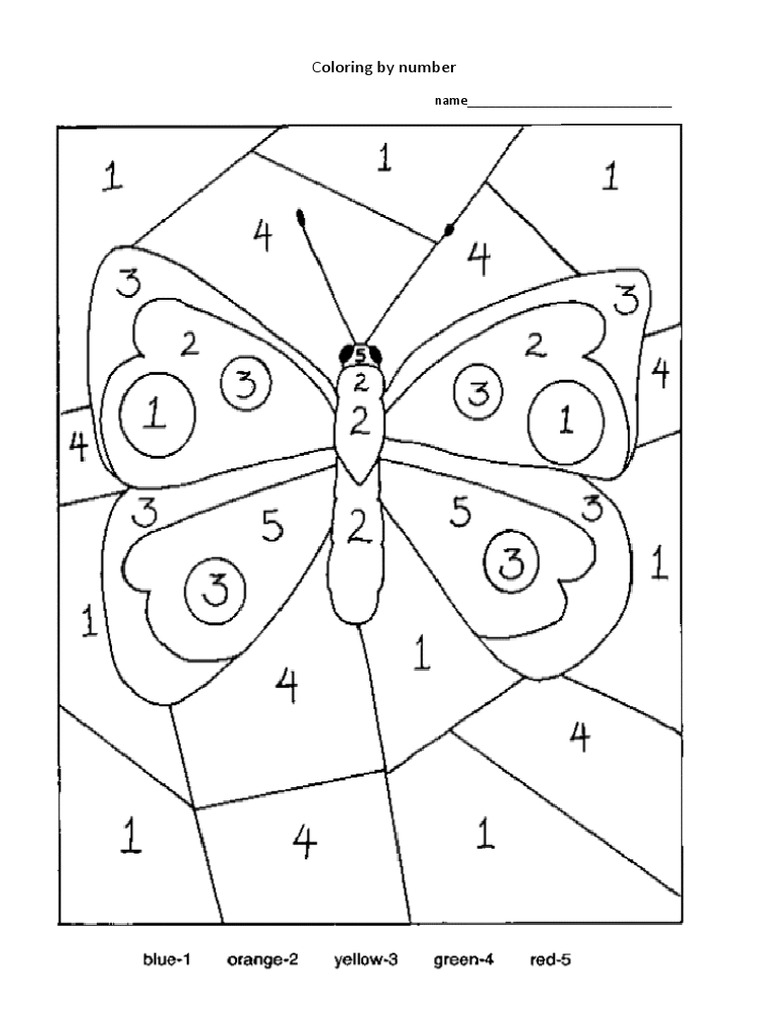 Coloring by Number Activity Sheet | PDF