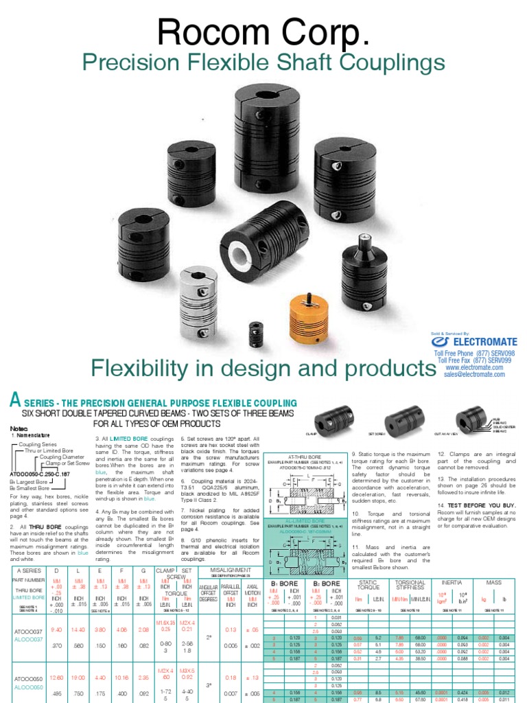Rocom General Catalog | PDF | Manufactured Goods | Mechanical Engineering