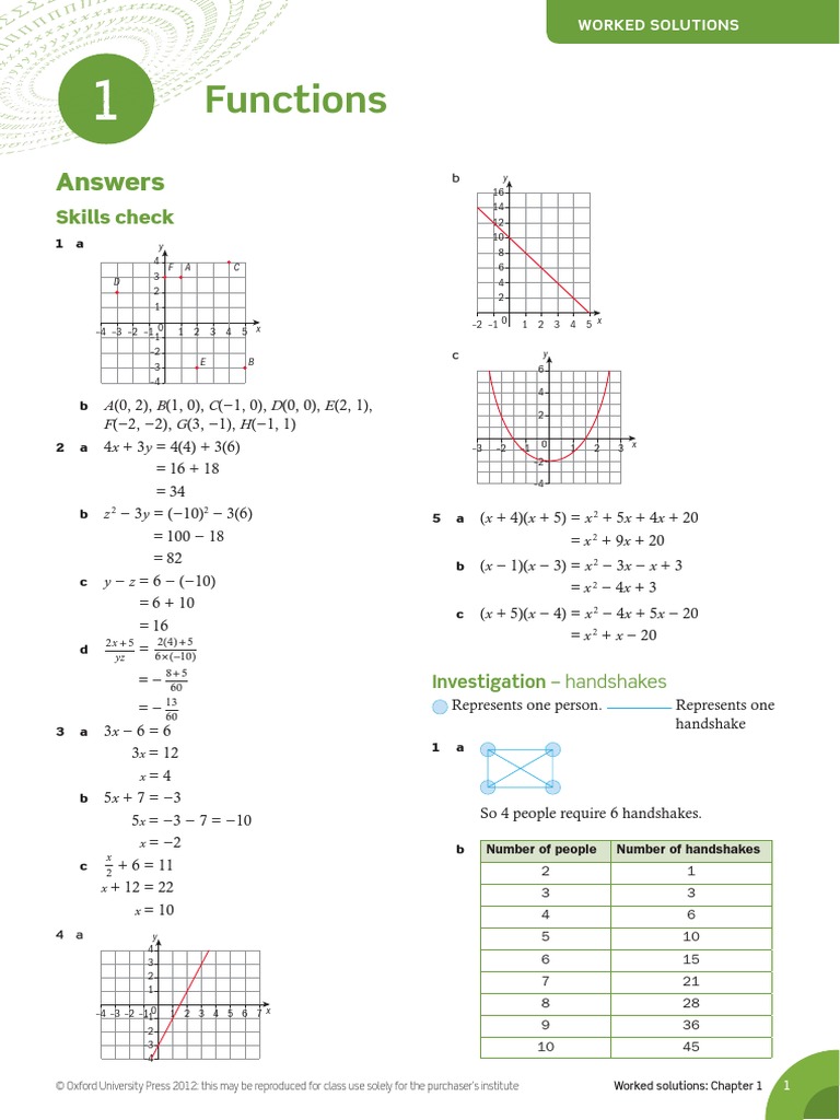IB Diploma Programe Standard Level Course Companion Worked Solution ...
