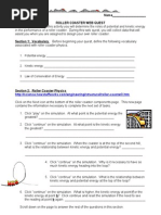 Physics of Roller Coasters | PDF | Potential Energy | Friction