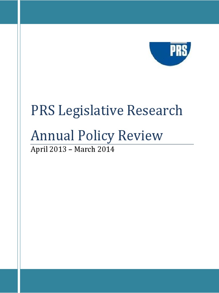 Annual Policy Review 2013-2014 | PDF