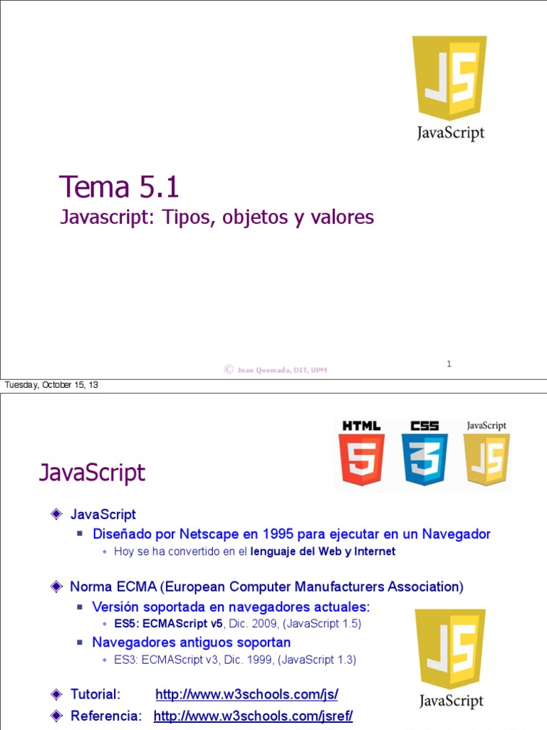 Mod5 Transparencias | PDF | Comillas | Script Java