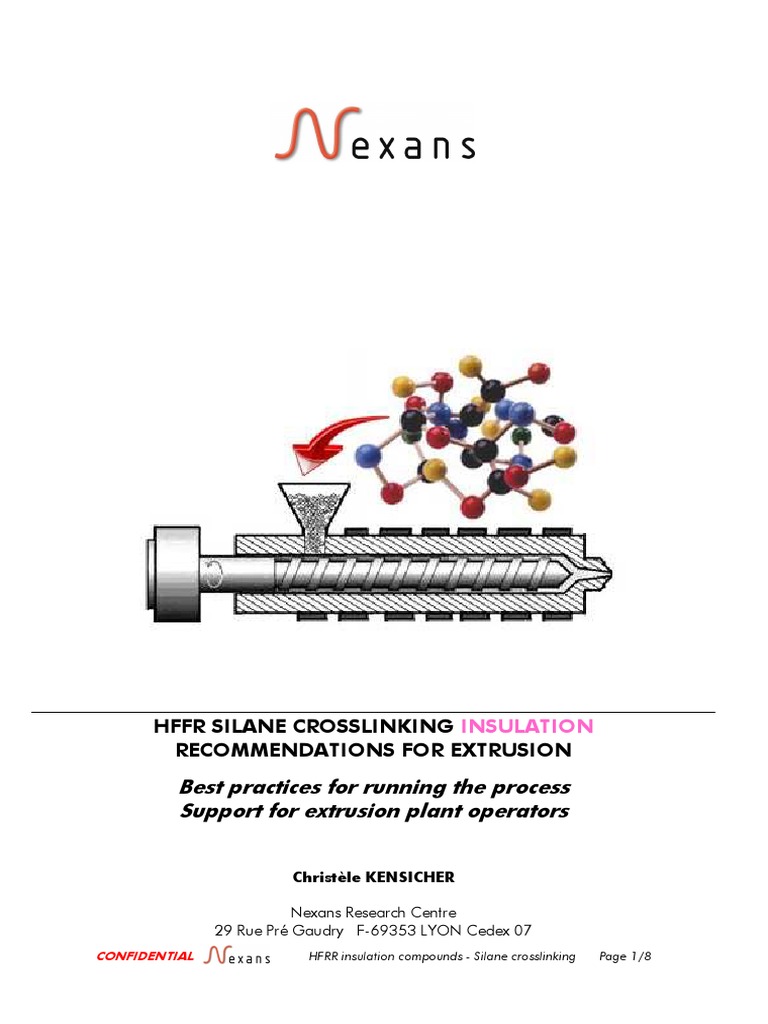 HFFR Silane Crosslinking Extrusion Guide | PDF | Extrusion | Cross Link