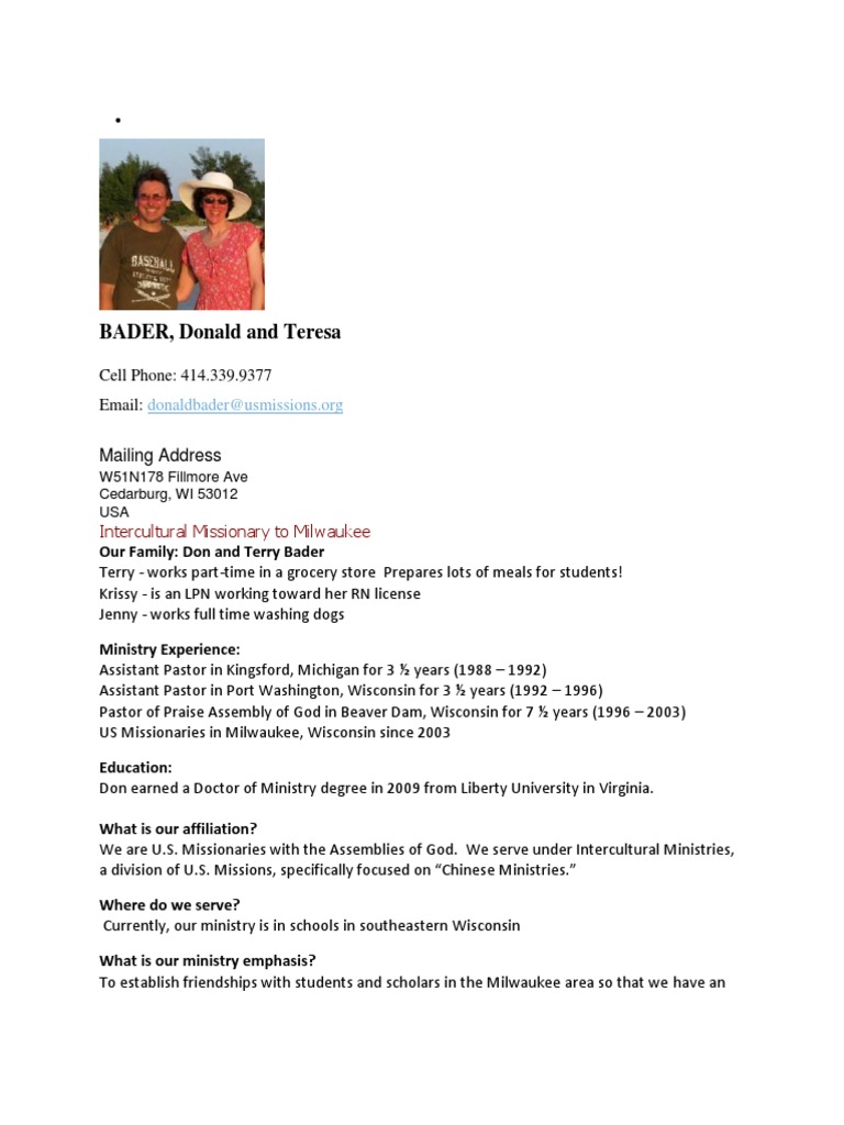 Missionary Work in Milwaukee | PDF