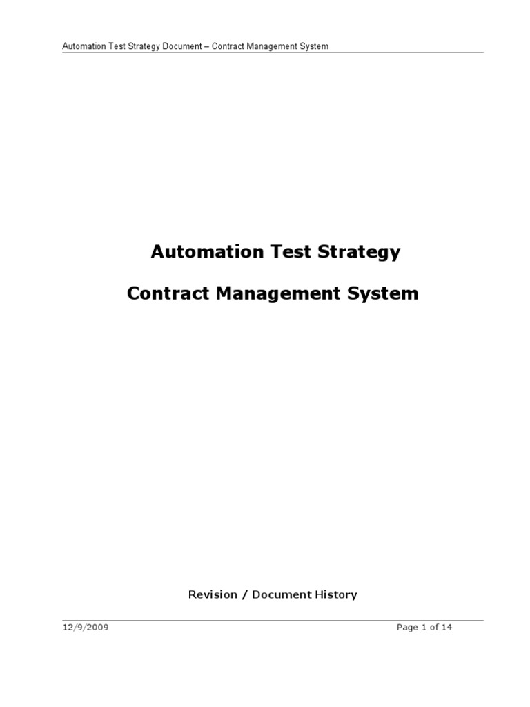 Automation Test Strategy | PDF | Server (Computing) | Automation