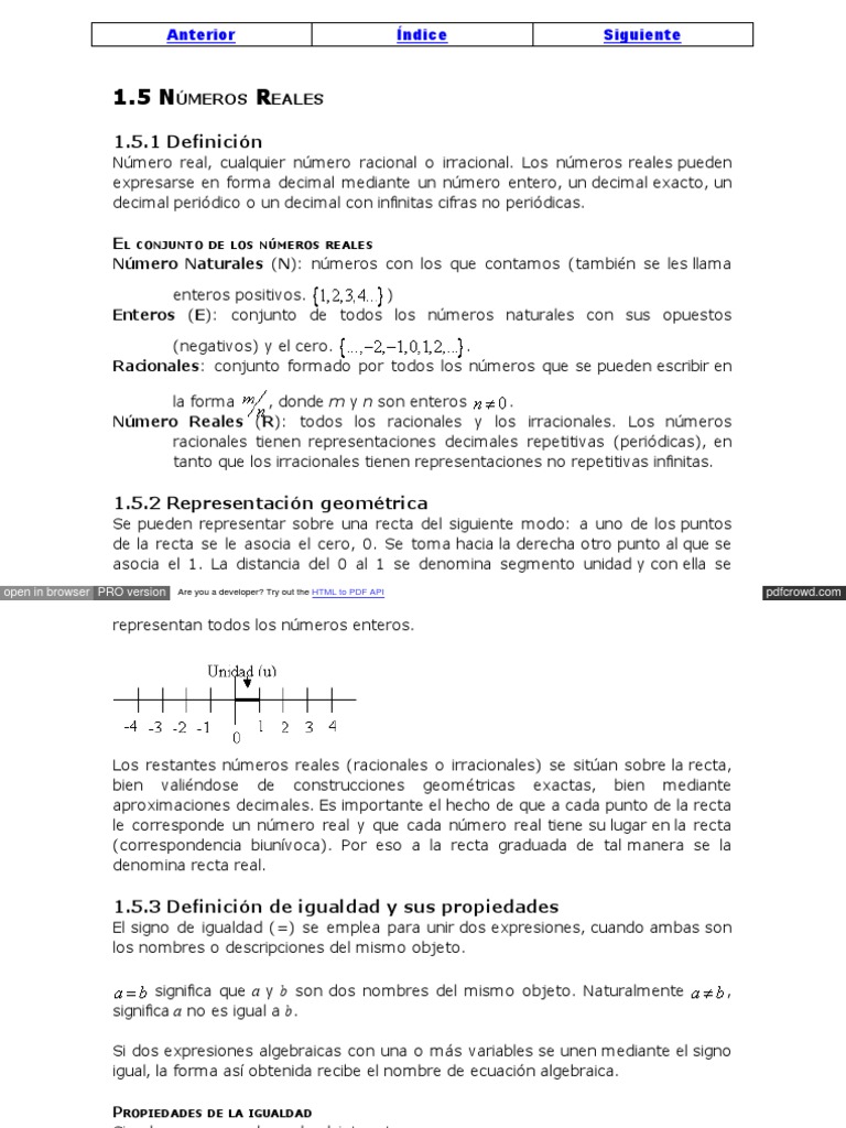 WWW Eplc Umich MX Salvadorgs Matematicas1 Contenido CapI 1 5 | PDF | Número Real | Números