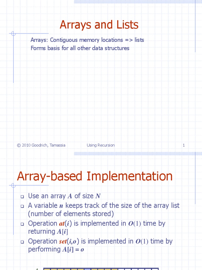 Lists Stacks Queues From Goodrich Pdf Queue Abstract Data Type Array Data Structure