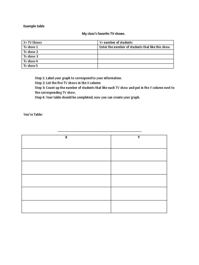 Table TV Shows | PDF
