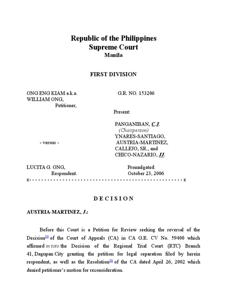 Republic of The Philippines Supreme Court: Manila First Division | PDF | Nature