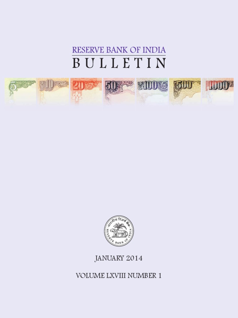 RBI Bulletin | PDF | Quantitative Easing | Reserve Bank Of India