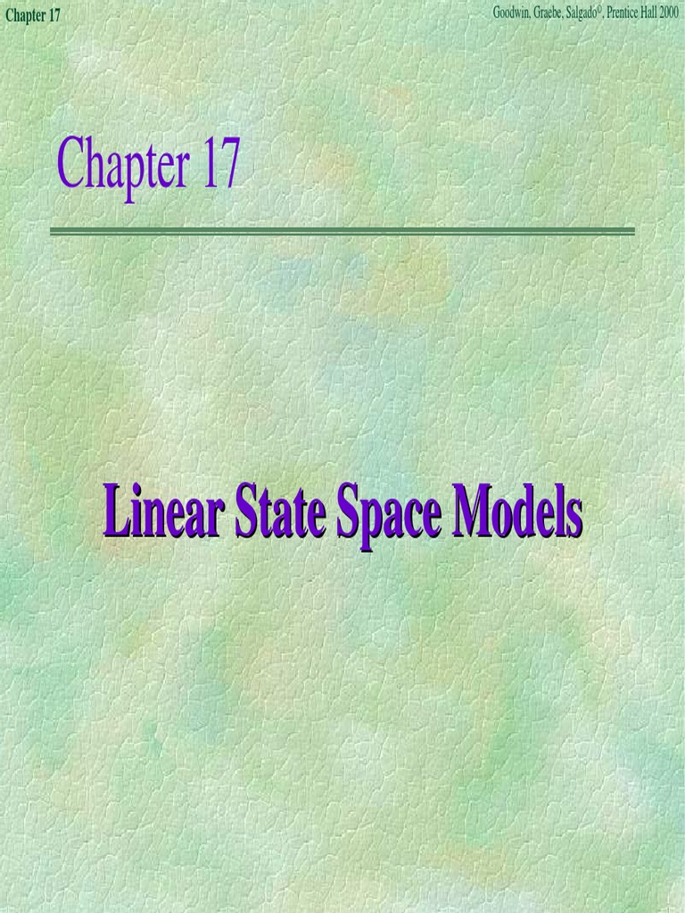 Linear State Space Models | PDF | Systems Theory | Mathematical Objects