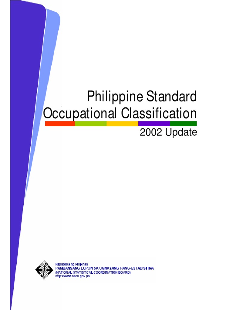 Philippine Standard Occupational Classification: 2002 Update | PDF ...