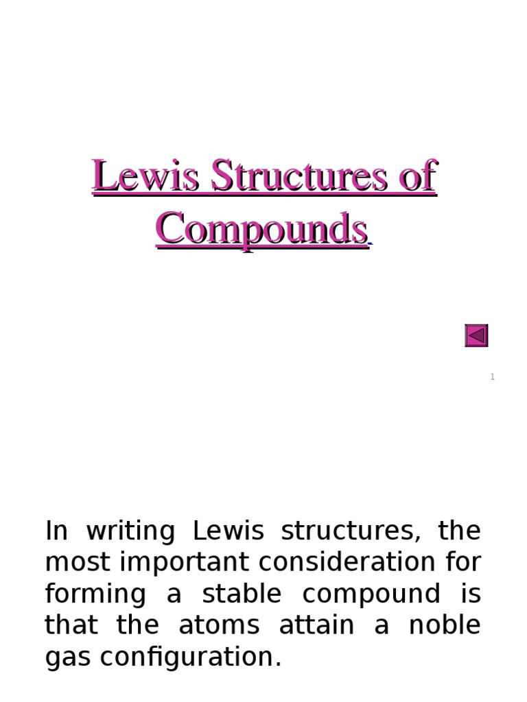 Ch08 Part4 Lewis Structures of Compounds | PDF | Valence (Chemistry) | Ion